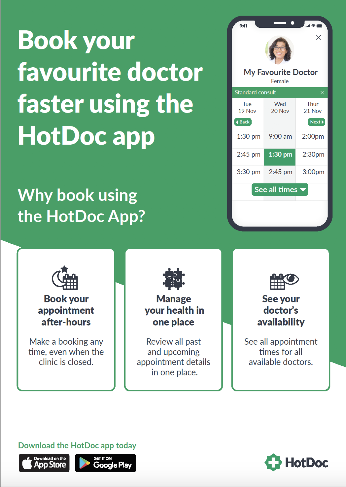 Online Bookings - HotDoc