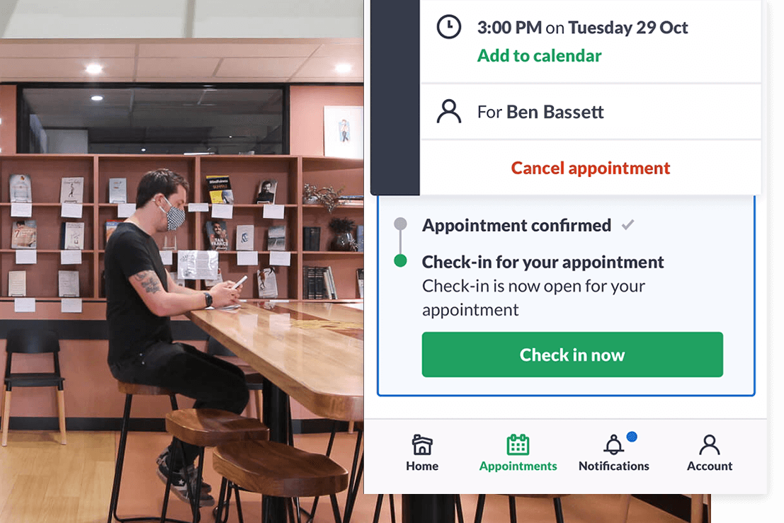 Mobile Appointment Check-in - HotDoc