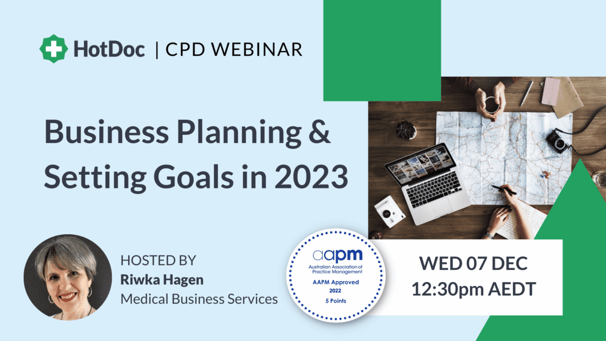 Free Webinars for Health Practitioners - HotDoc