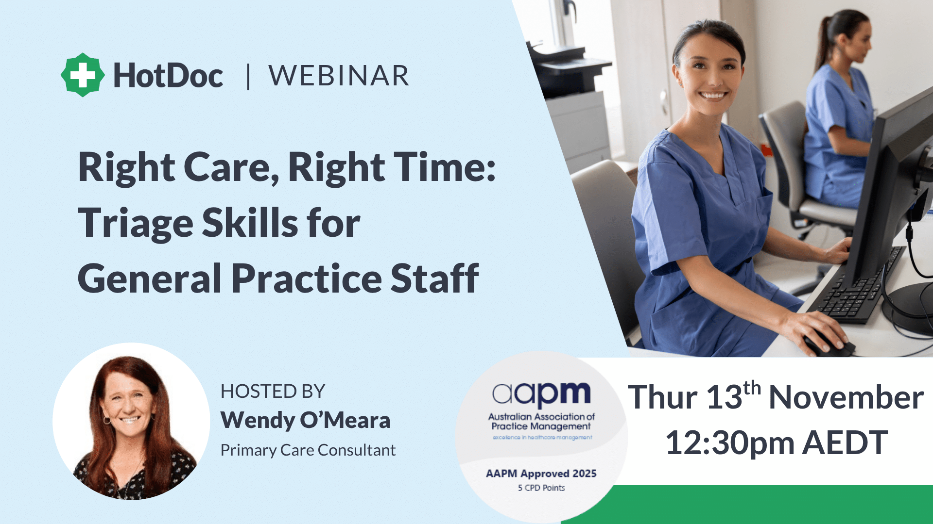 Right Time, Right Care: Triage Skills for General Practice Staff - HotDoc